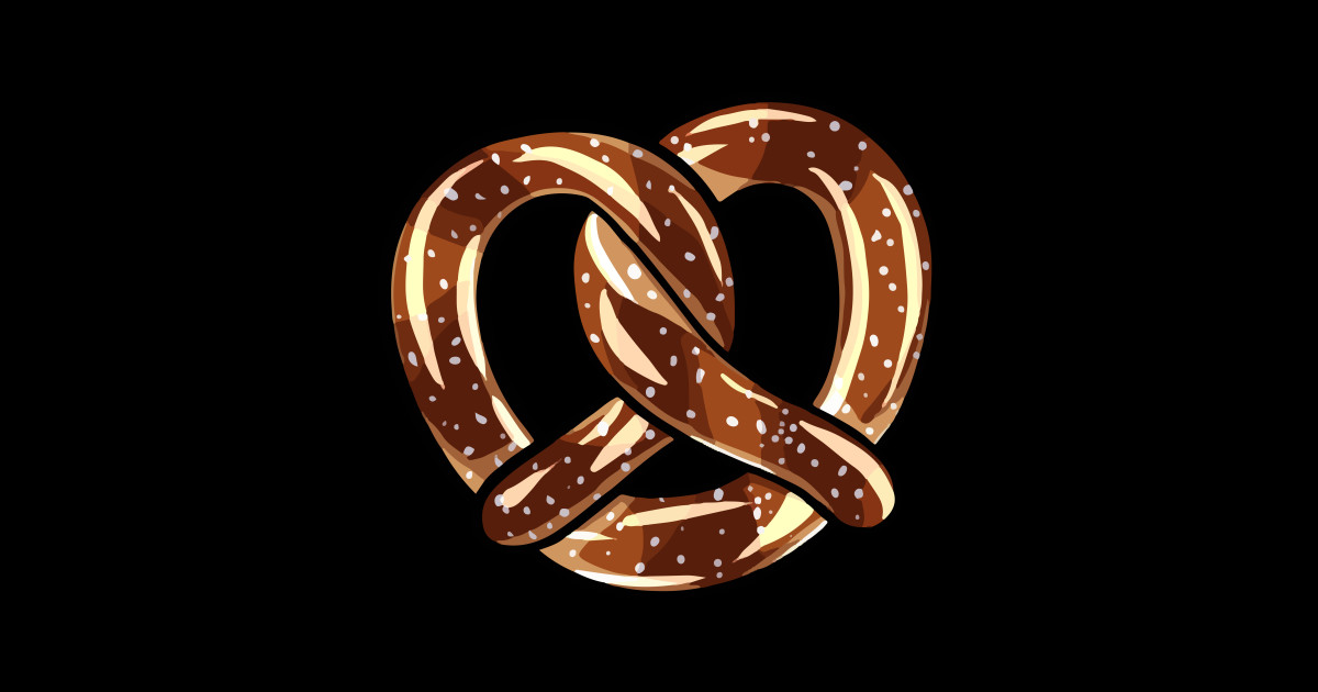 cute pretzel digital illustration - Pretzel Digital Illustration ...