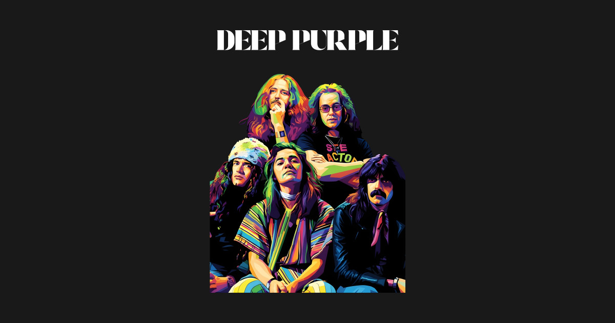 Deep Purple Wpap - Deep Purple - Long Sleeve T-Shirt | TeePublic
