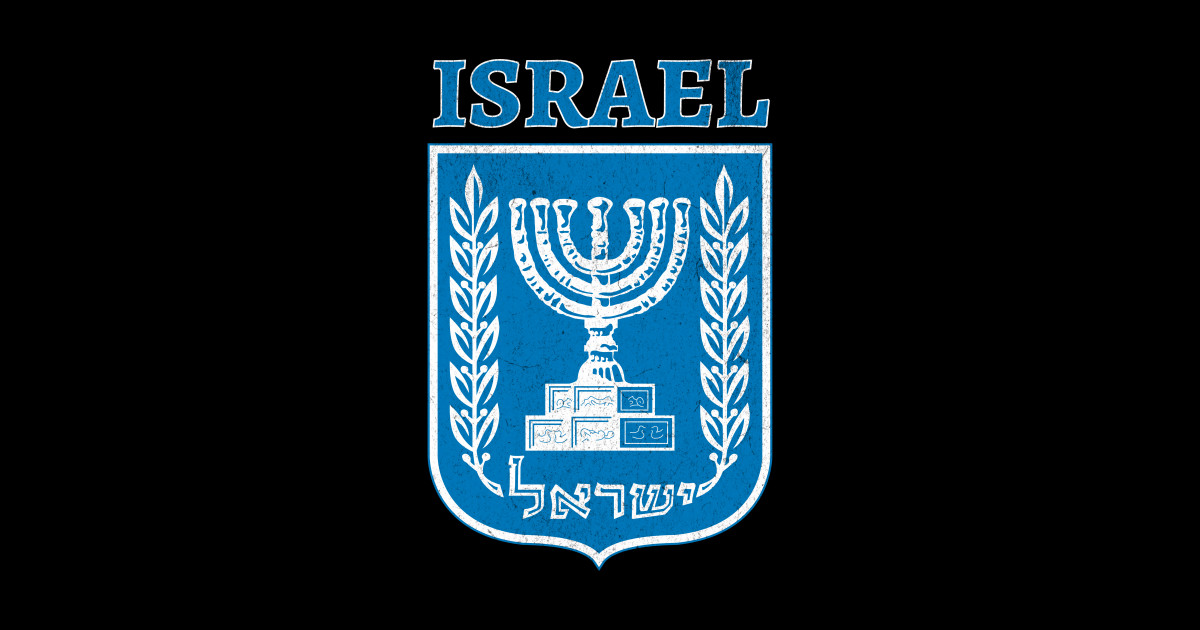 Israeli Coat of Arms - Israel - Sticker | TeePublic