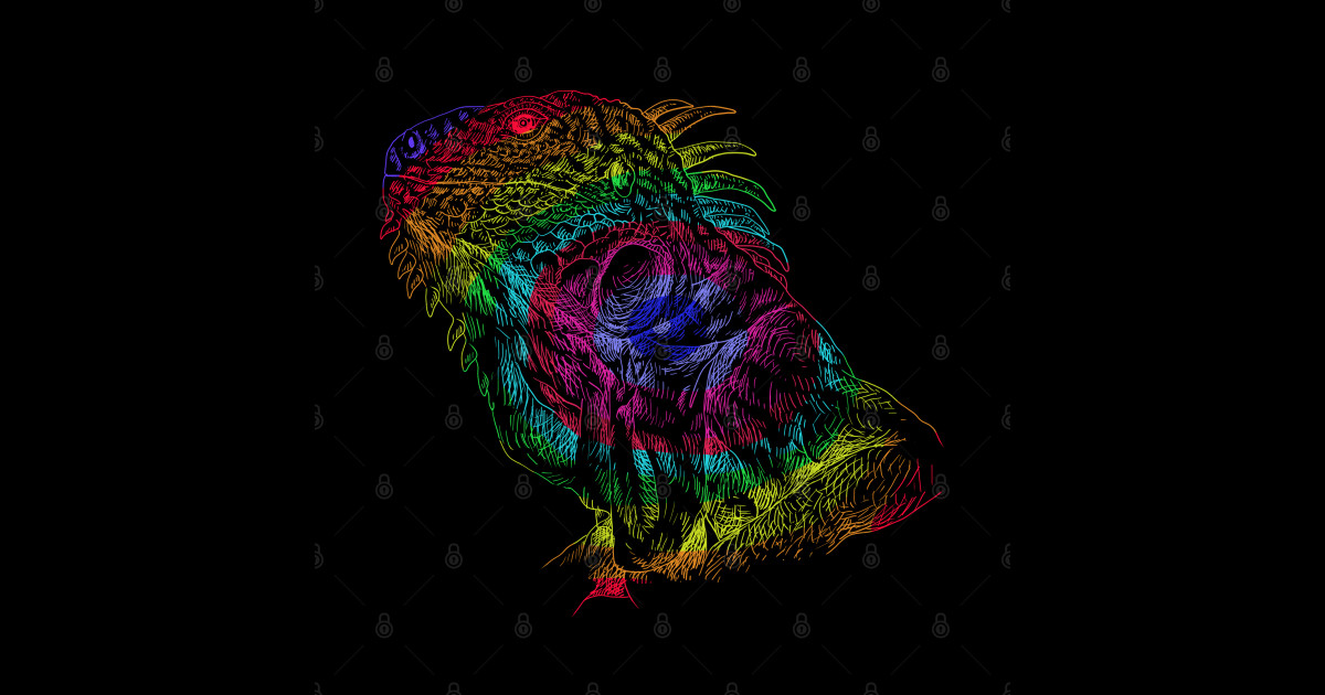 iggy rainbow - Rainbow - Sticker | TeePublic