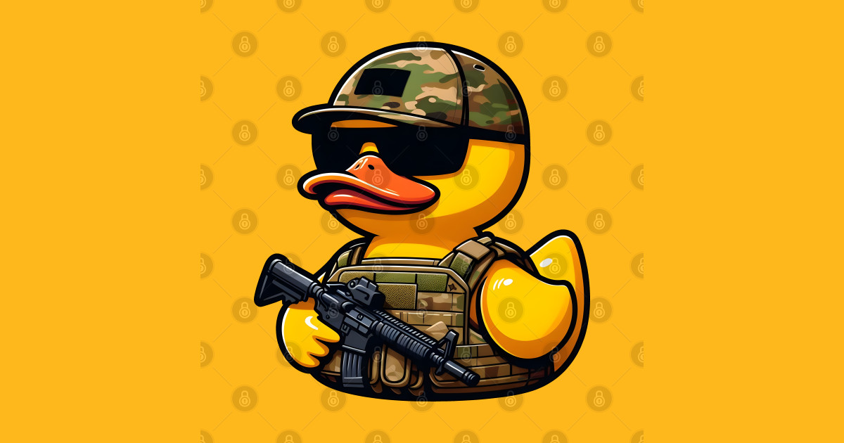 Tactical Rubber Duck - Rubber Duck - T-Shirt | TeePublic