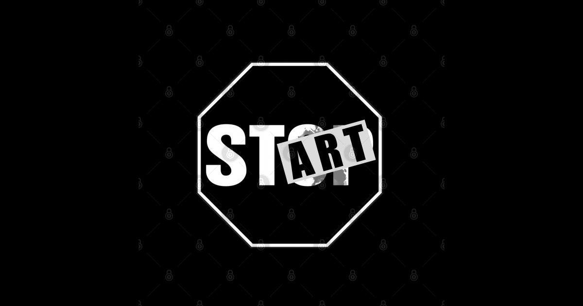 Stop-Start - Stop - Sticker | TeePublic