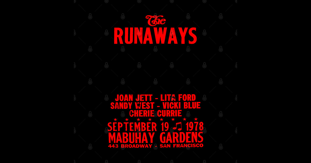 Vintage The Runaways - The Runaways - Sticker | TeePublic