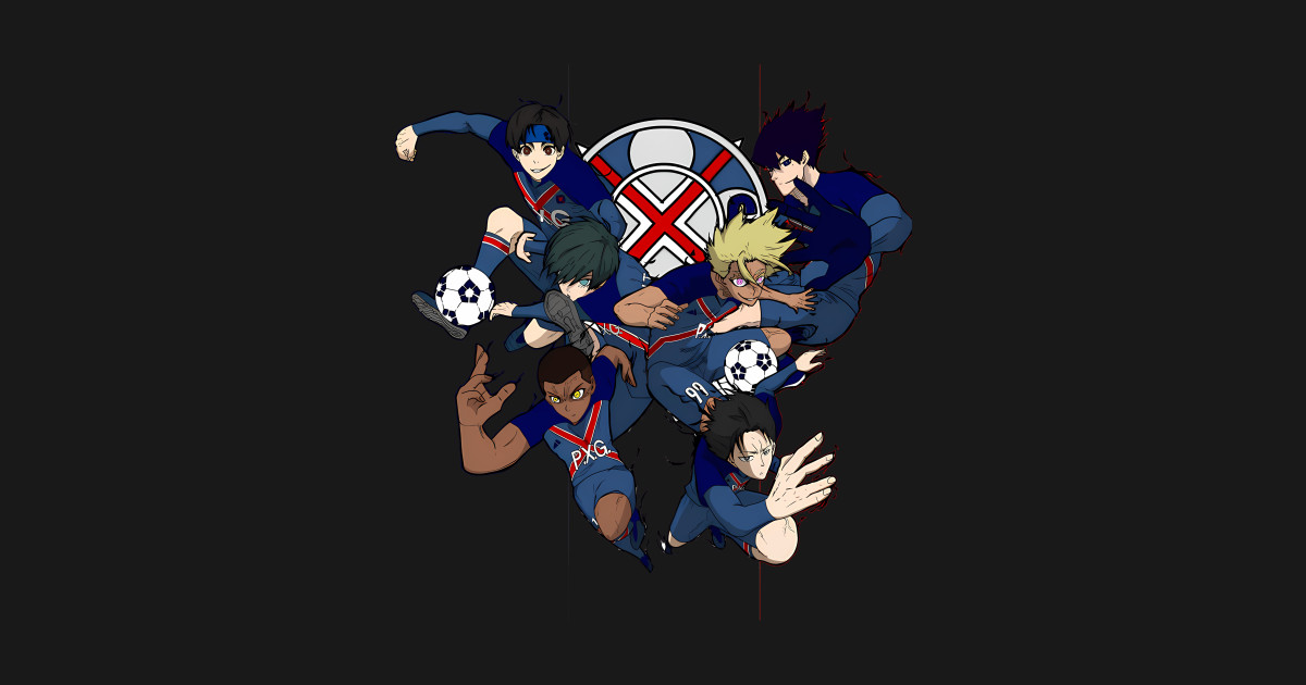 Pxg Squad - Blue Lock Paris Team Anime Art - Anime Art Squad - T-Shirt ...
