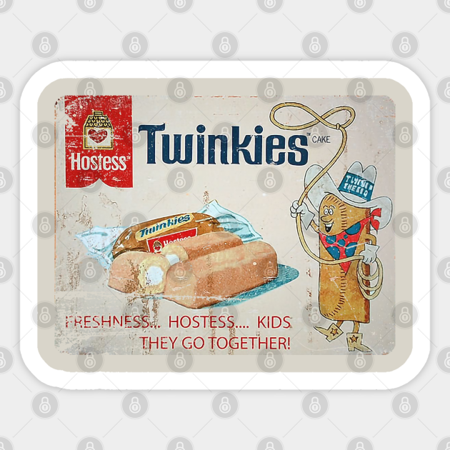 Distressed, Vintage Authentic Twinkies with Twinkie the Kid - Twinkies ...