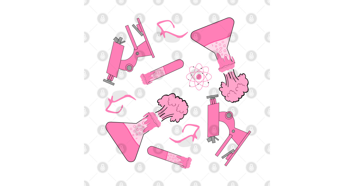 Medical Science Research Pink - Science - Sticker | TeePublic