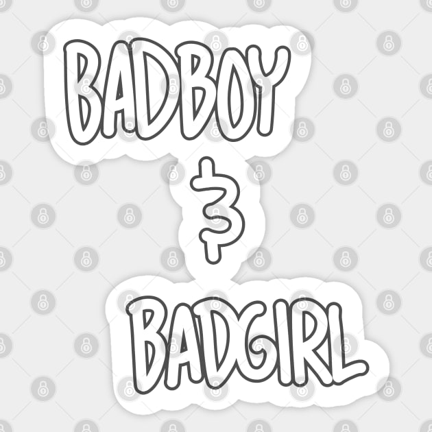 Badboy and Badgirl - Bad Boy - Sticker | TeePublic