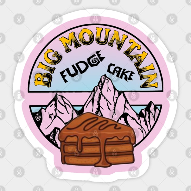 Big mountain fudge cake - Band Merch - Sticker | TeePublic