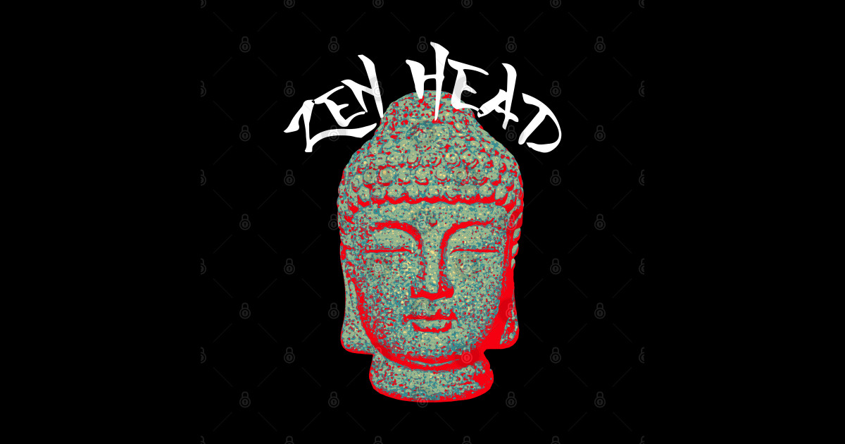 Buddha Zen Head Japanese Buddhism - Zen - Pin | TeePublic