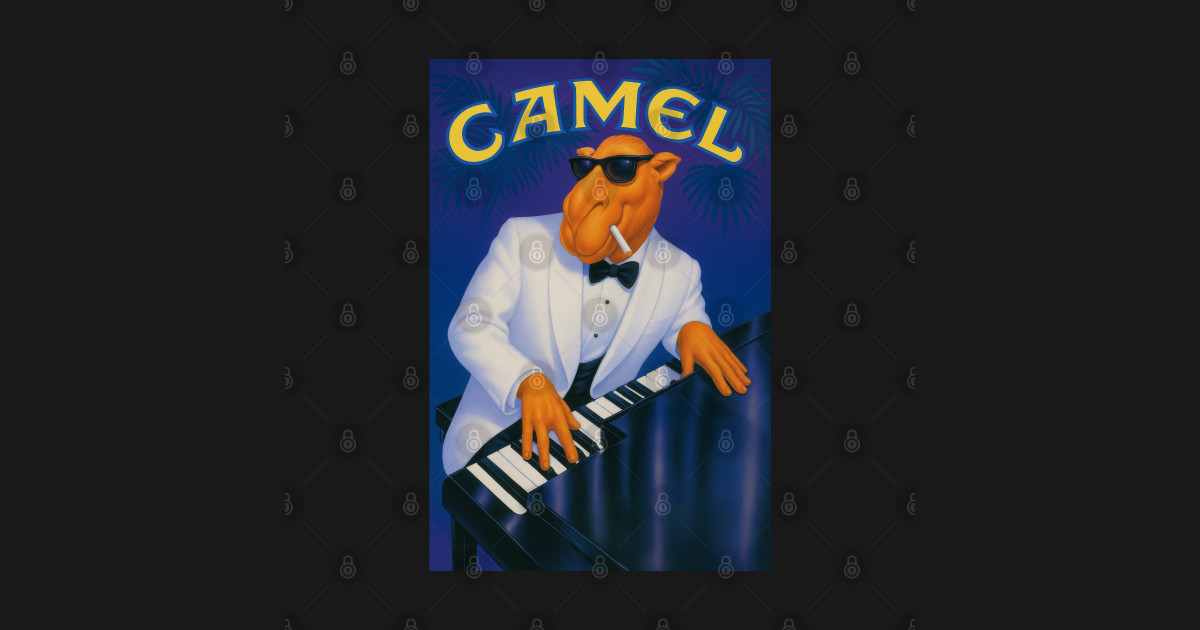 Joe Camel Lounge Piano Night Shirt - Piano Player - T-Shirt | TeePublic