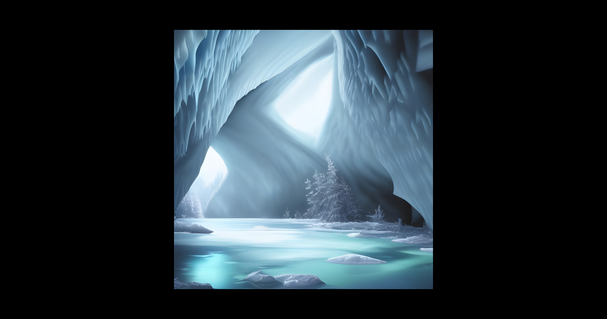 Ice Cave - Cave - Sticker | TeePublic