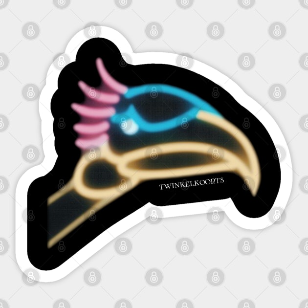 Vogel Rok Neon Art - Efteling - Sticker | TeePublic