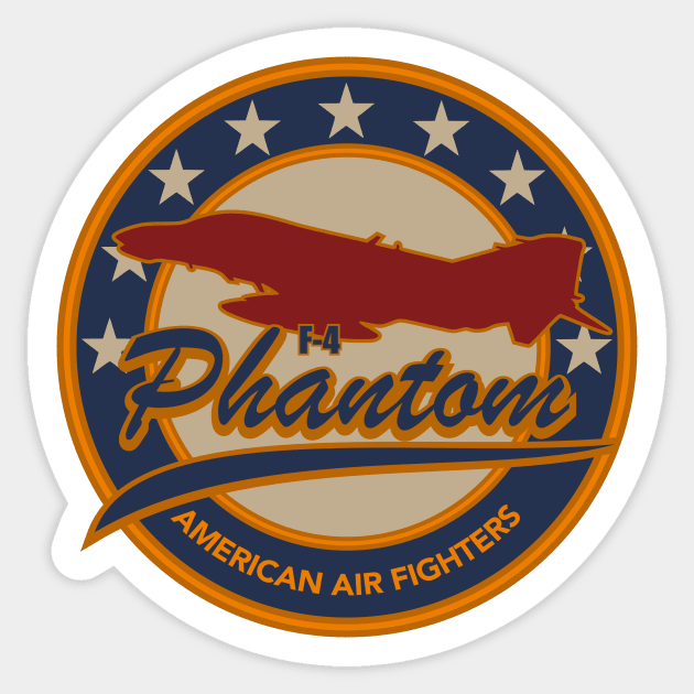 F-4 Phantom - F4 Phantom Fighter Bomber - Sticker | TeePublic