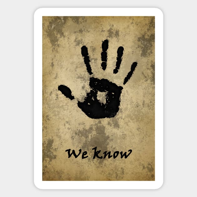 We Know - Video Game - Sticker | TeePublic