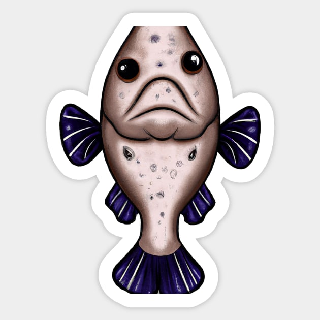 Cute Bass Drawing - Bass - Sticker | TeePublic