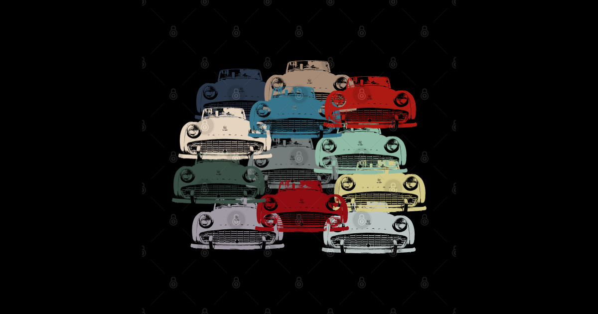 Triumph TR3 1950s British classic car paint shades - Triumph Tr3 ...