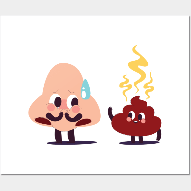 Five Senses - Smelling Poop - Bad Smell - Posters and Art Prints ...