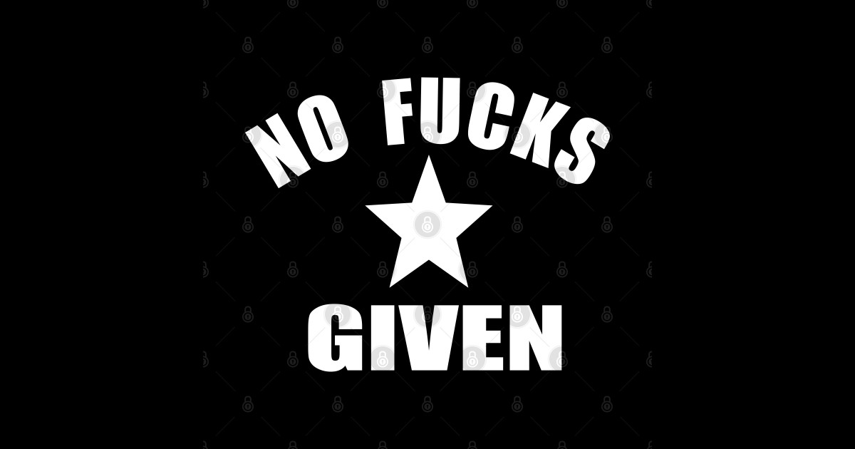 NFG for dark colors - No Fucks Given - Sticker | TeePublic