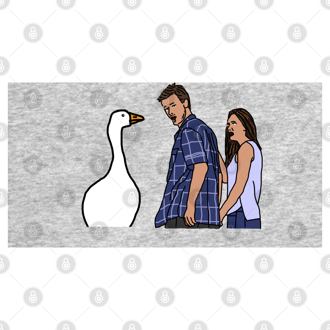 Distracted Boyfriend Meme Gaming Goose and Couple - Gaming - T-Shirt ...