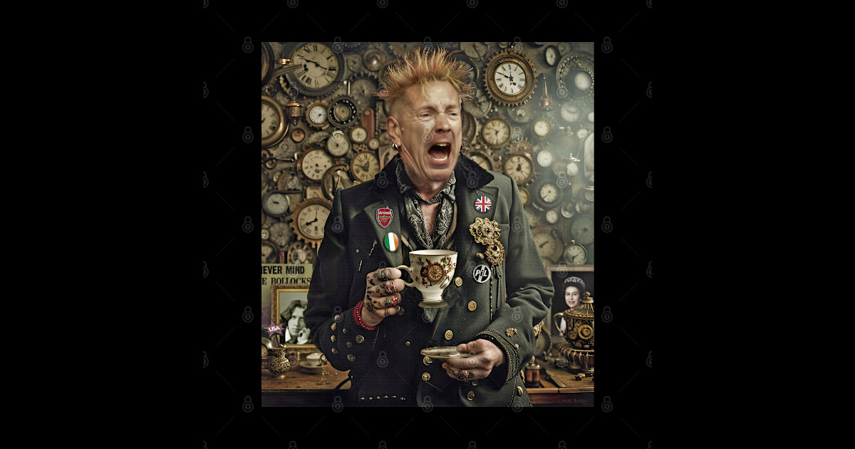 A Rotten Afternoon Tea Party - Punk Rock - Sticker | TeePublic