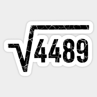 Square Root 4489 Halloween Stickers for Sale | TeePublic