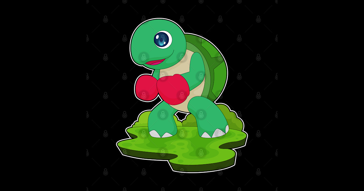 Turtle Boxer Boxing gloves Boxing - Boxer - Sticker | TeePublic