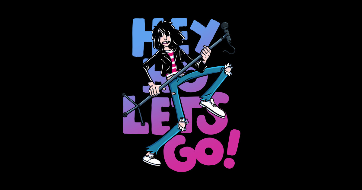 Joey Ramone He Ho Lets Go! - Joey Ramone - Sticker | TeePublic