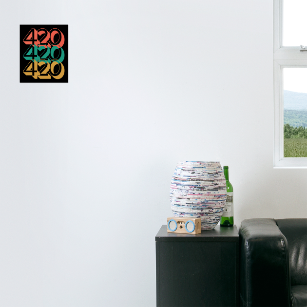 420 funny number - 420 - Posters and Art Prints | TeePublic
