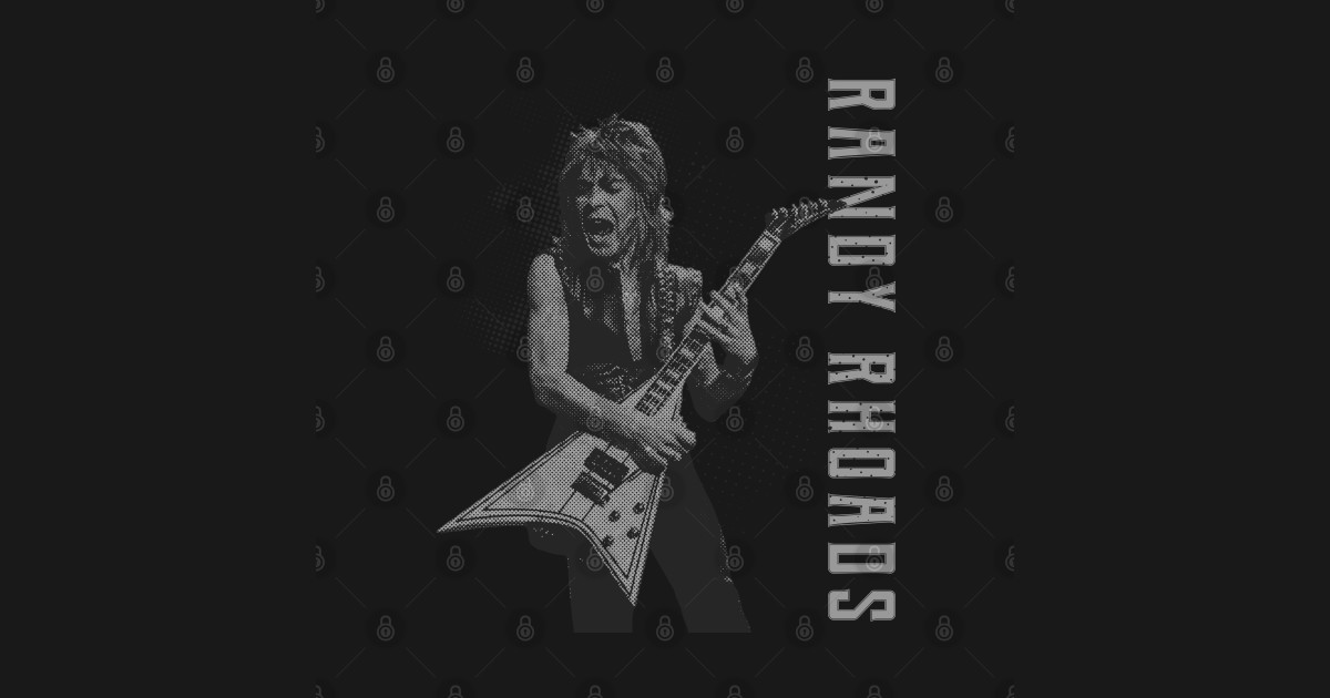 Randy Rhoads // Illustrations - Randy Rhoads - T-Shirt | TeePublic