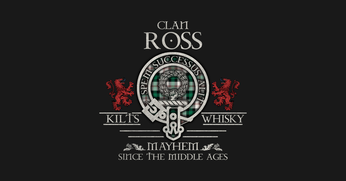 Clan Ross Arisaid tartan crest family reunion Highland Games - Scotland ...