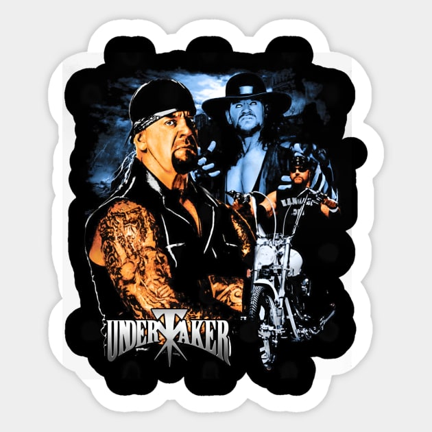 Undertaker Retro Collage - Undertaker - Sticker | TeePublic