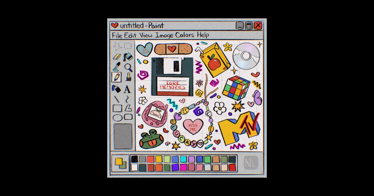 MS Paint - 90s - Sticker | TeePublic
