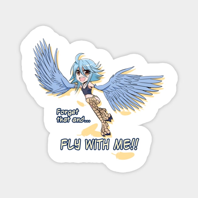 Monster Musume - Papi - Bird - Magnet | TeePublic