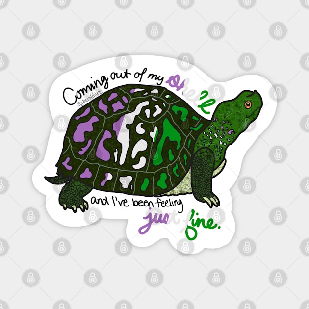Genderqueer Pride Turtle - Turtle - Magnet | TeePublic