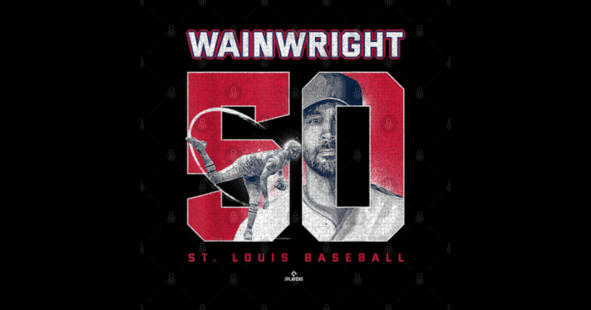 Number & Portrait Adam Wainwright St. Louis Baseball - St Louis ...