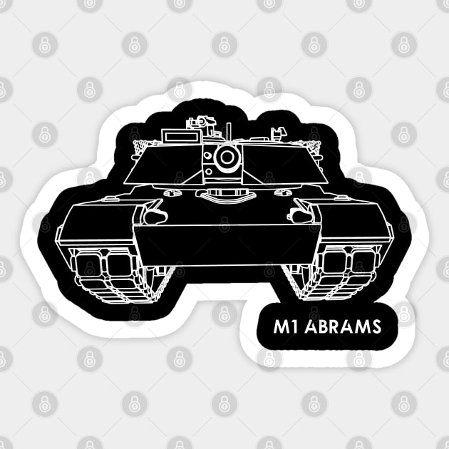 M1 Abrams Tank - M1 Abrams - Sticker | TeePublic