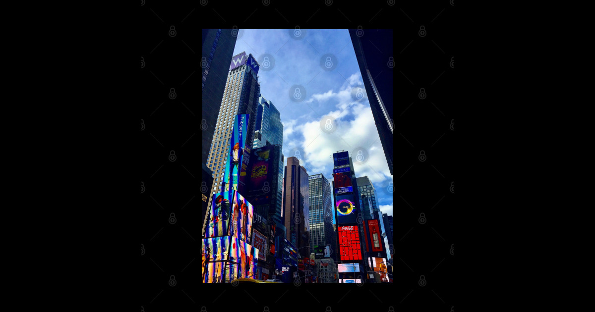 Times Square, Manhattan, New York City - Times Square - Sticker | TeePublic
