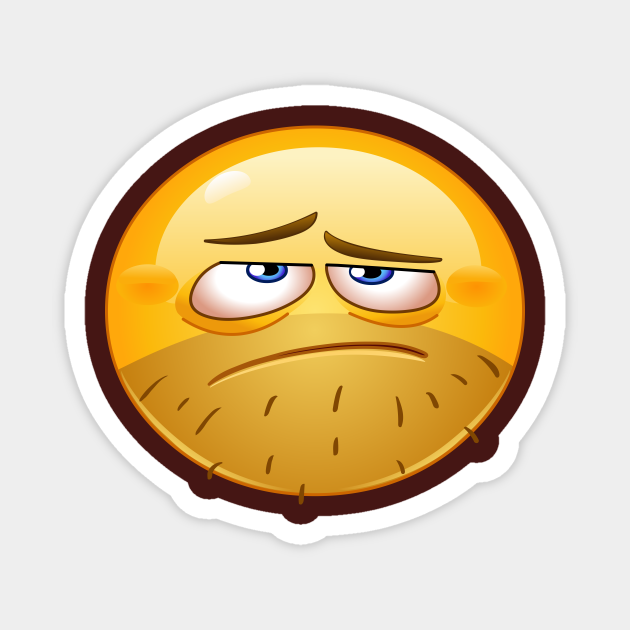 Despair Emoji Emoticon - Emoji - Magnet | TeePublic