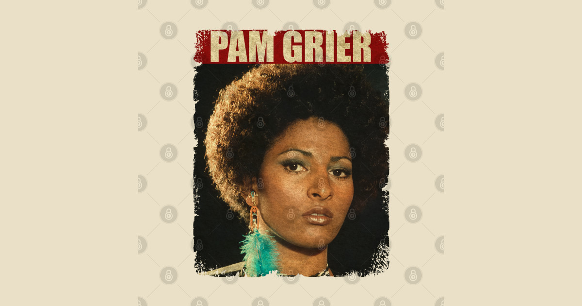 Pam Grier - NEW RETRO STYLE - Pam Grier - T-Shirt | TeePublic