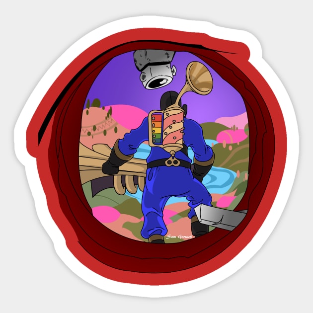 Pyro Blue Team - Medic - Sticker | TeePublic