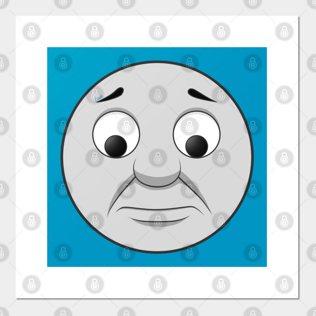 Thomas sad face - Thomas Tank Engine - Posters and Art Prints | TeePublic