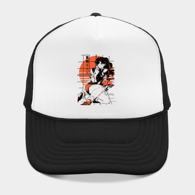 Misato Katsuragi Evangelion Unit-01 - Evangelion - Hat | TeePublic