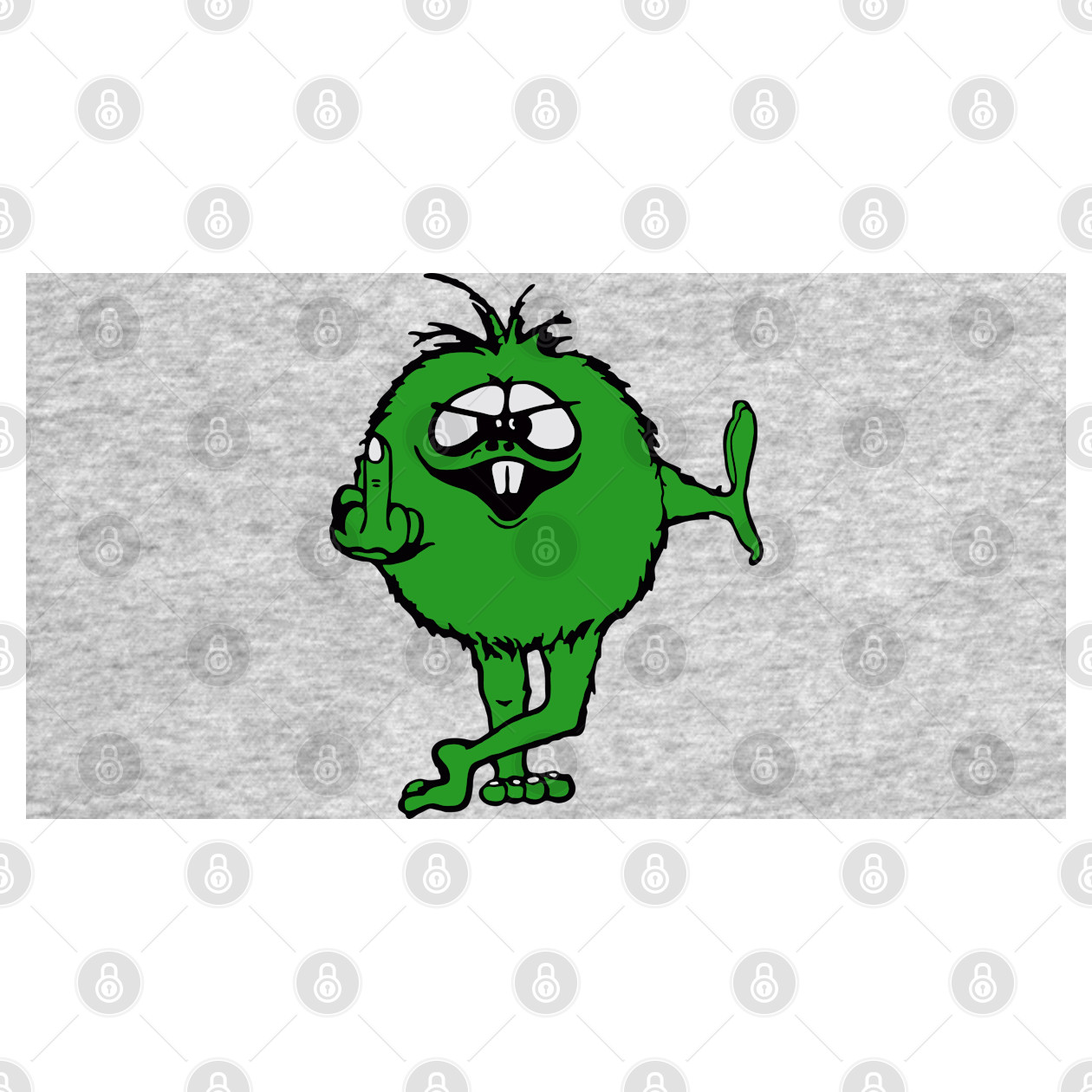 Green Fuzzy Guy Flipping The Bird - Green Fuzzy Guy Flipping The Bird ...