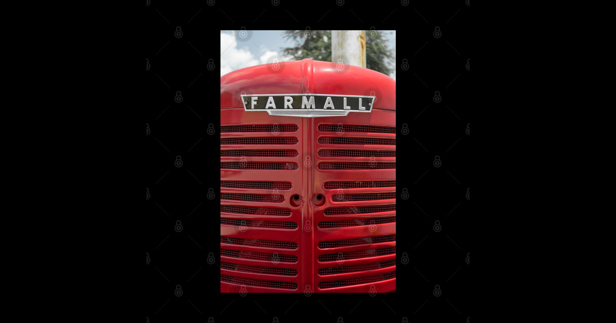 Streamlined Red Tractor Grill - Red Tractor - Sticker | TeePublic