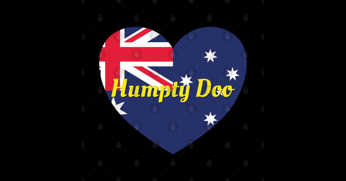 Humpty Doo NT Australia Australian Flag Heart - Humpty Doo Australia ...