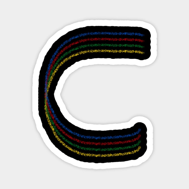 The letter C! - Lettering - Magnet | TeePublic