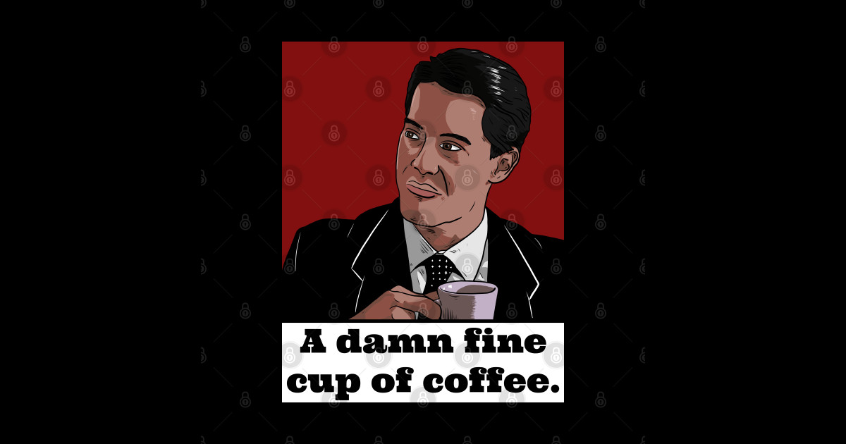 Twin Peaks - Agent Dale Cooper - Coffee - Agent Cooper - Sticker ...