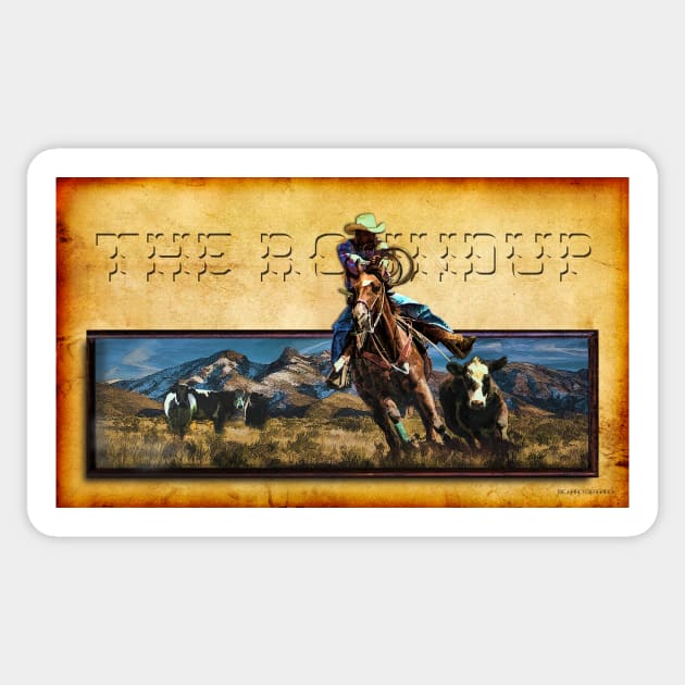 Round Up - Cowboy - Sticker | TeePublic