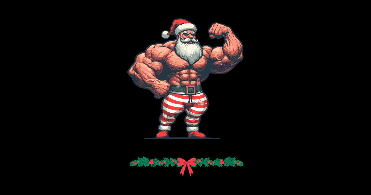 Santa Claus - Merry Liftmas - Merry Liftmas - Sticker | TeePublic