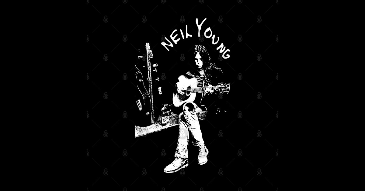 Neil Young Caricature - Neil Young - Sticker | TeePublic
